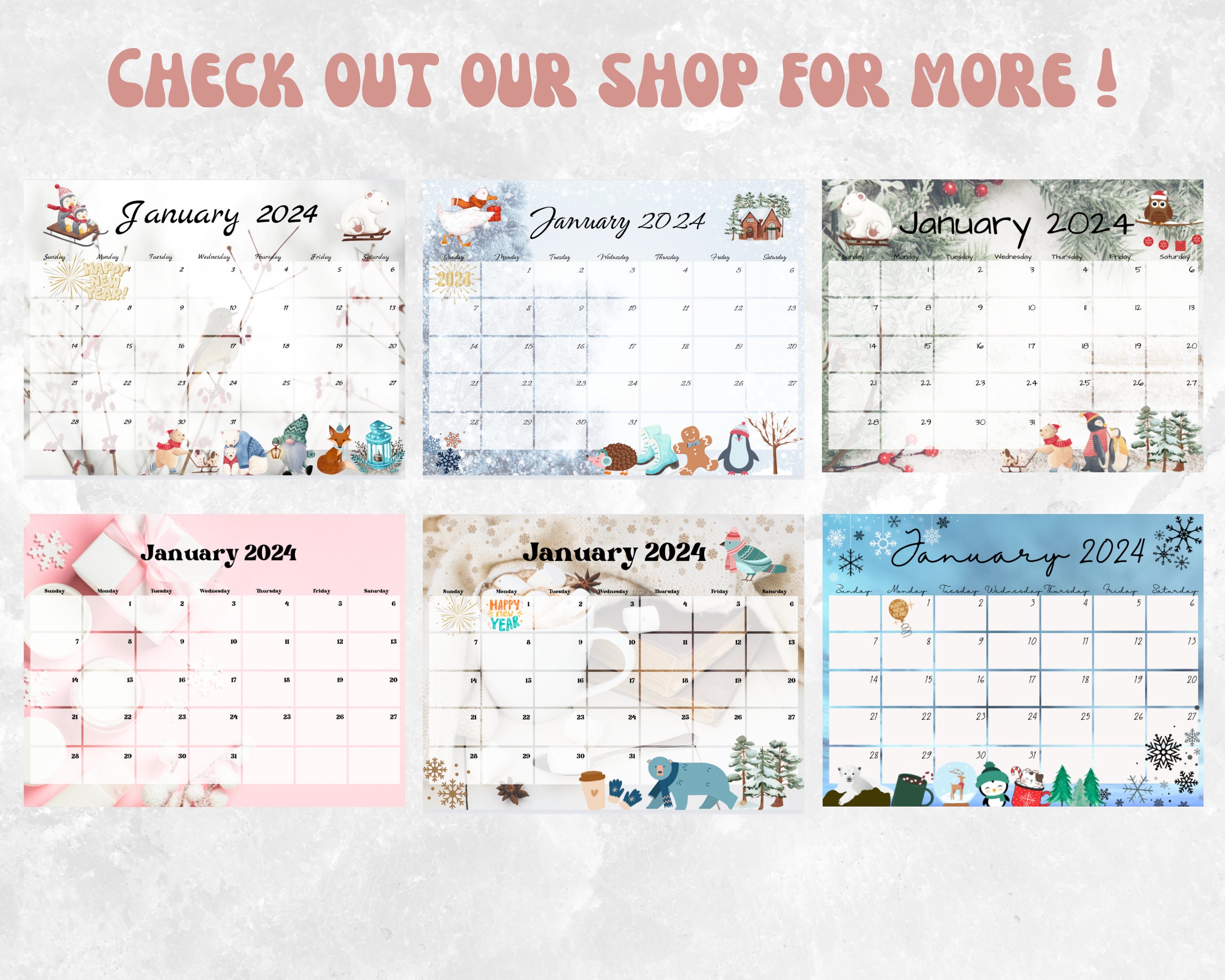 12 Month Calendar, Beige, Editable Template, Fillable, Digital Calendar ...