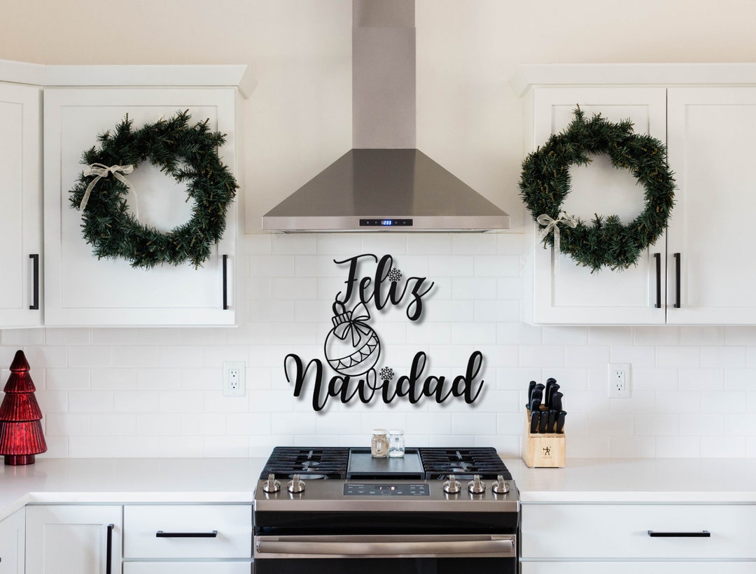 Feliz Navidad Decorations, Spanish Christmas, Merry Christmas Door ...
