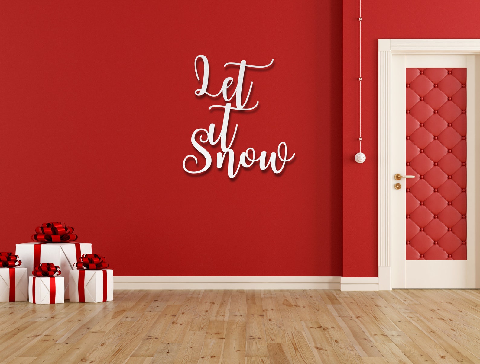 Let It Snow Metal Sign, Let It Snow Decoration, Let It Snow for Wall ...