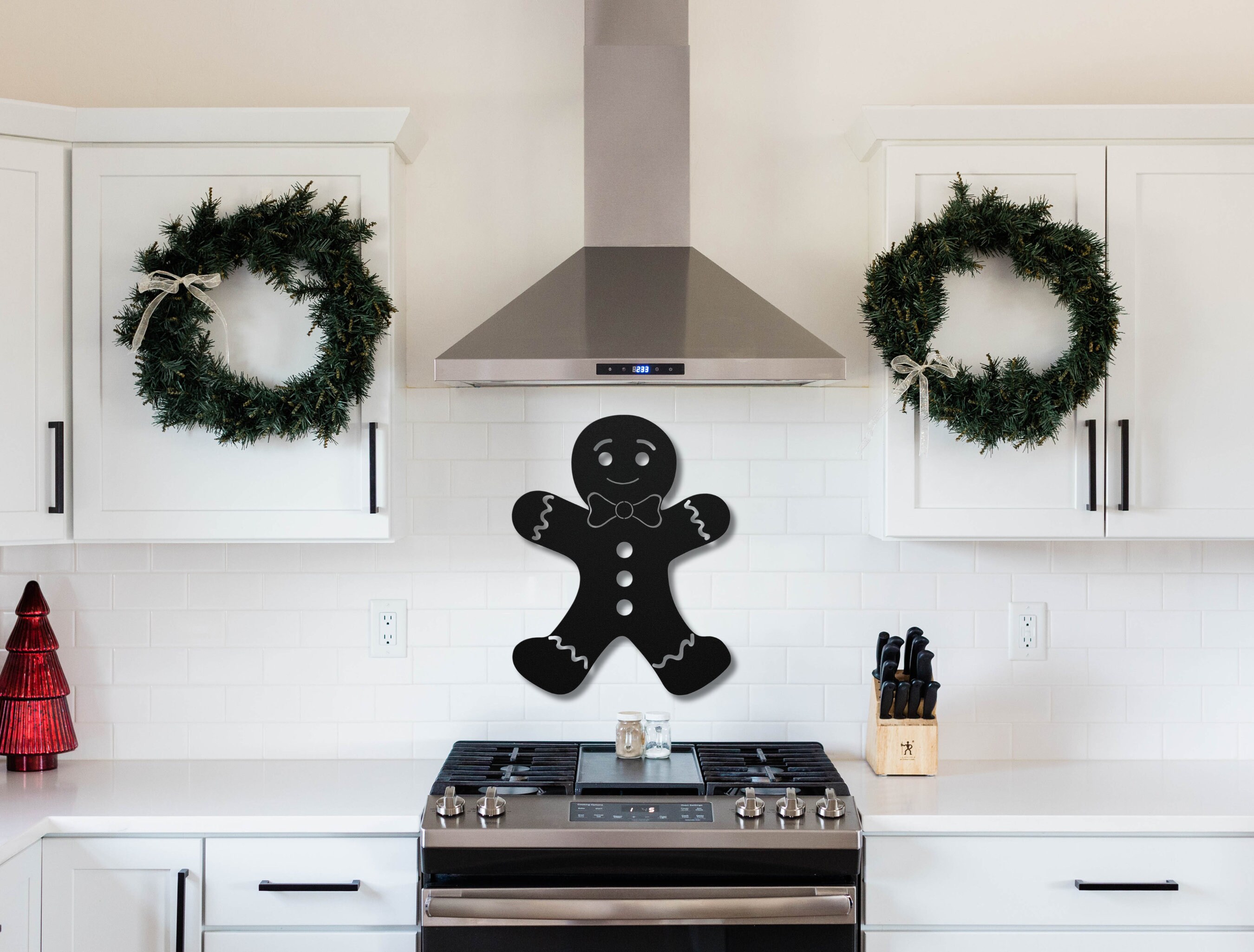 Gingerbread Man Metal Wall Art Sign - Etsy