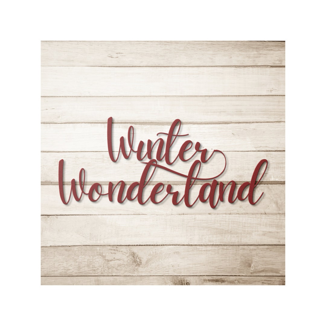 Christmas Decor Winter Wonderland, Winter Wall Art,winter Wonderland ...