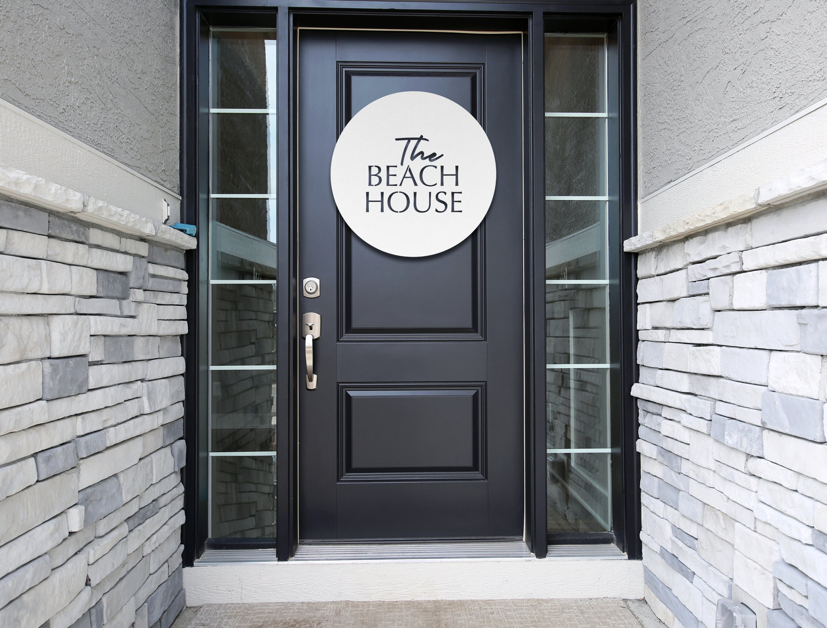 The Beach House Metal Sign, Large Outdoor Sign, Beach House Decor ...
