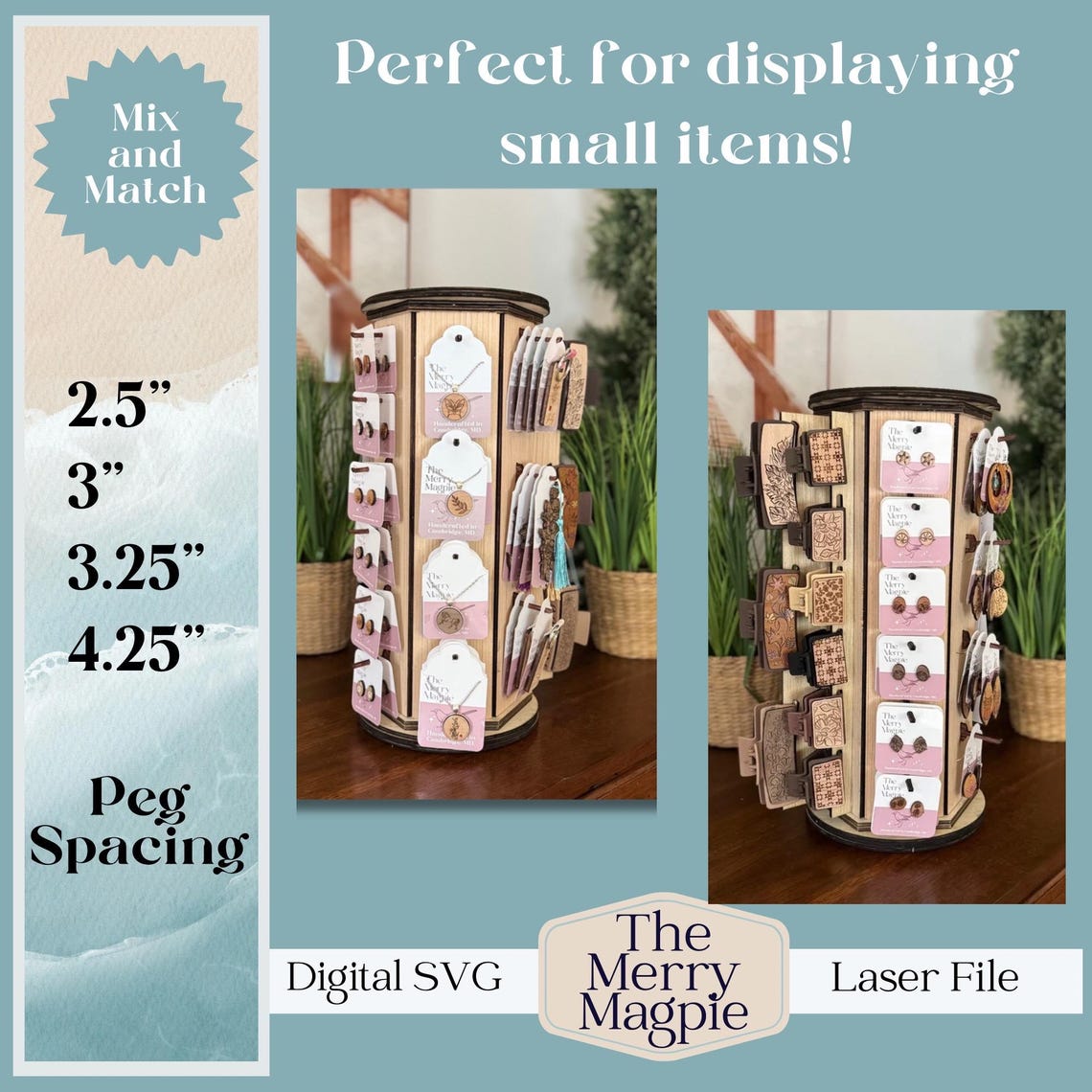 Interchangeable Display SVG Digital Laser File - Etsy