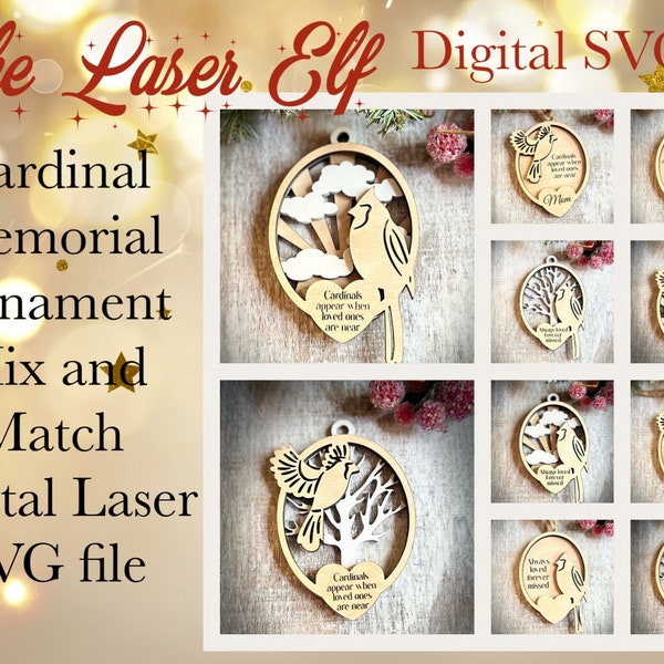 Cardinal Memorial Ornament - Etsy