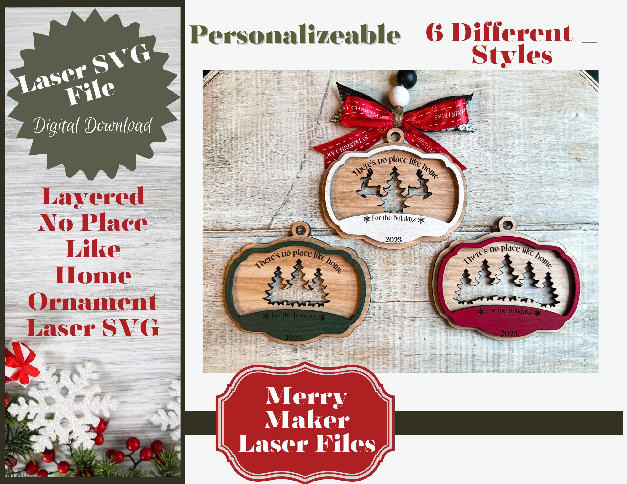 No Place Like Home Zip Code SVG Laser File With 6 Different Versions - Etsy