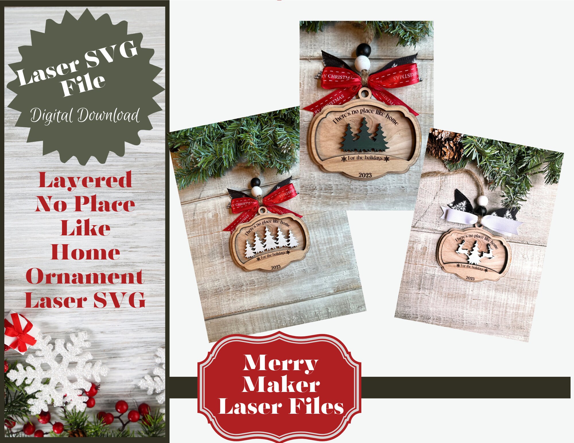 No Place Like Home Zip Code SVG Laser File With 6 Different Versions - Etsy