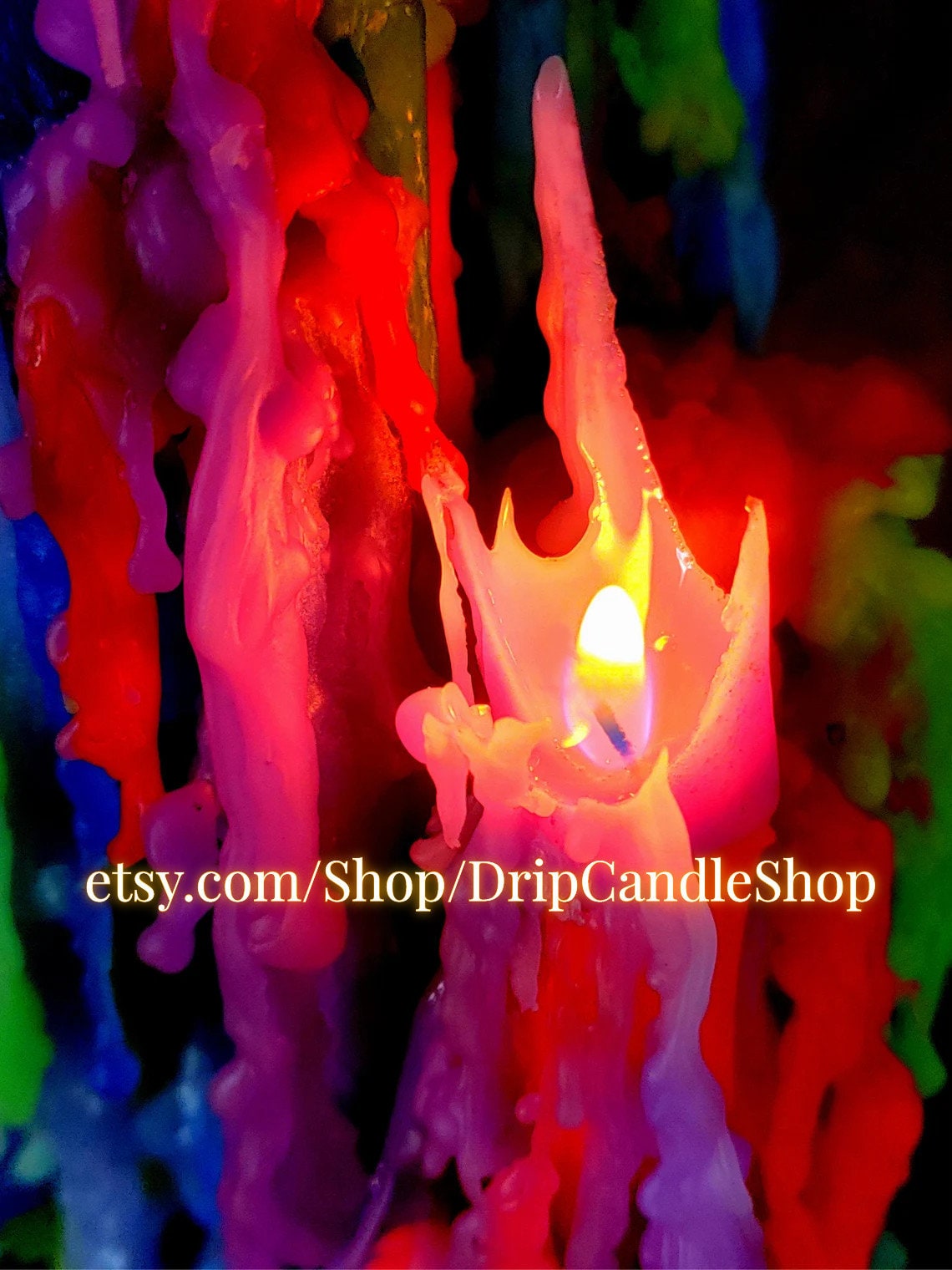 100 Drip Candles Only .99 Each Bottle Dripping Candles, Color Drippy ...