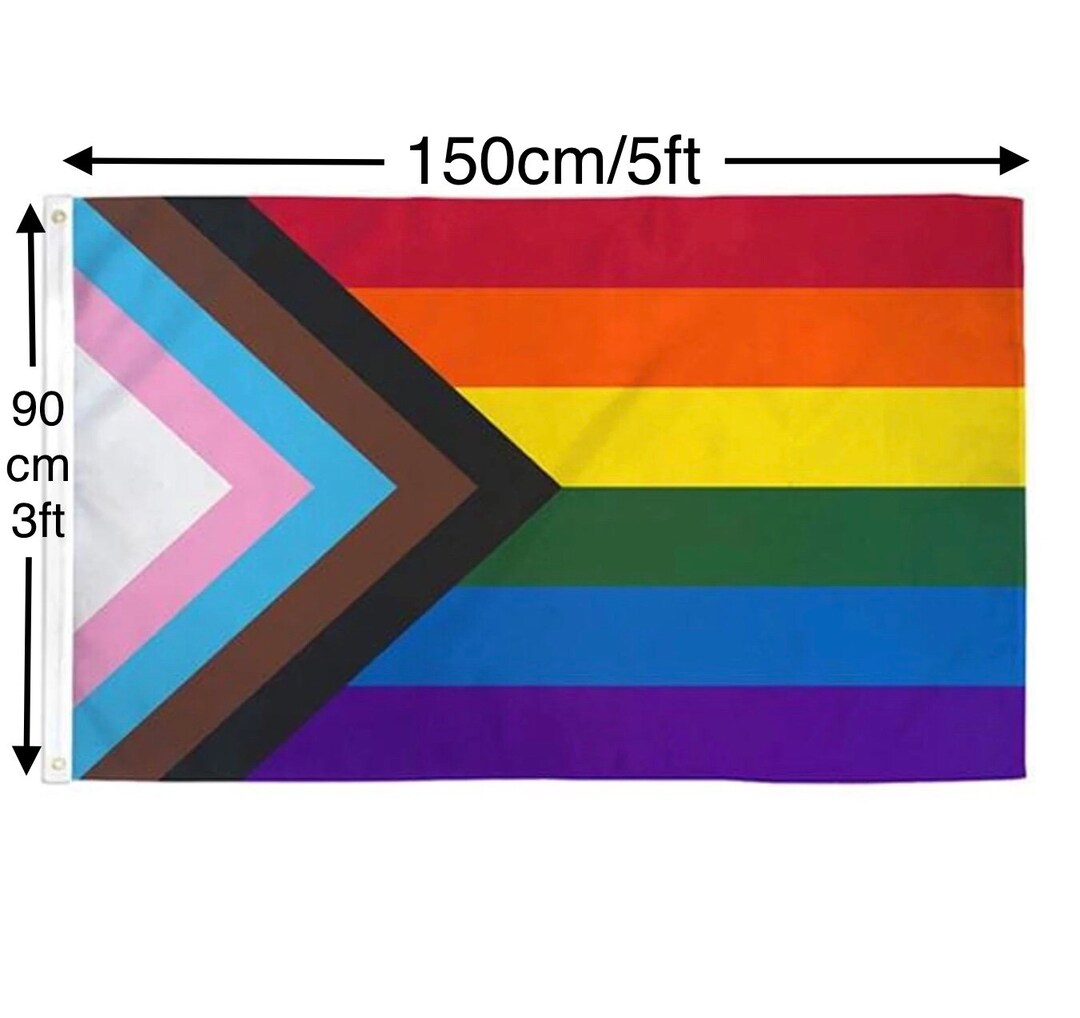 Progress Pride Flag 5ftx3ft Premium Quality Indoor/outdoor Use - Etsy