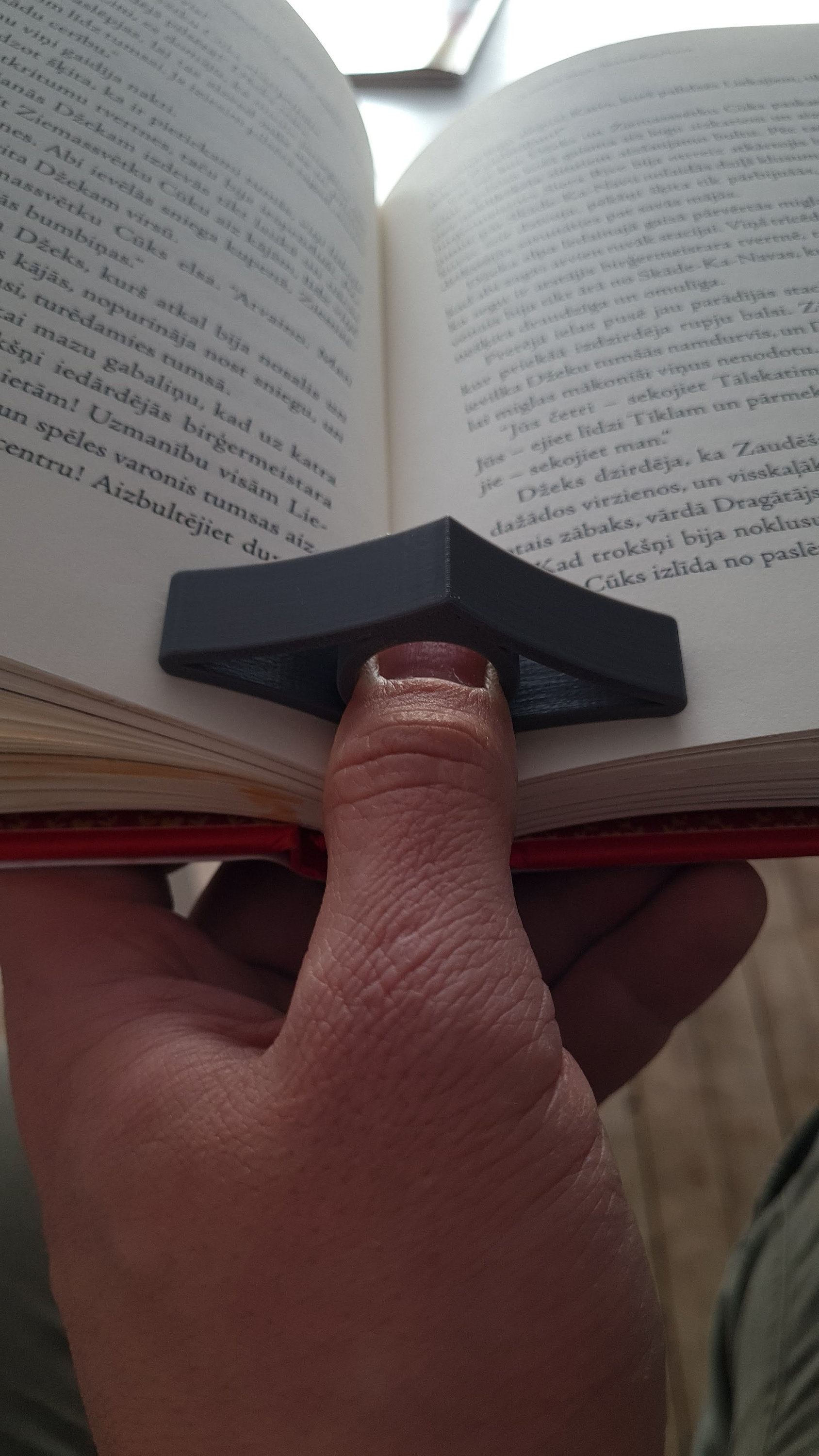 3D Printed Thumb Book Page Holder - Etsy