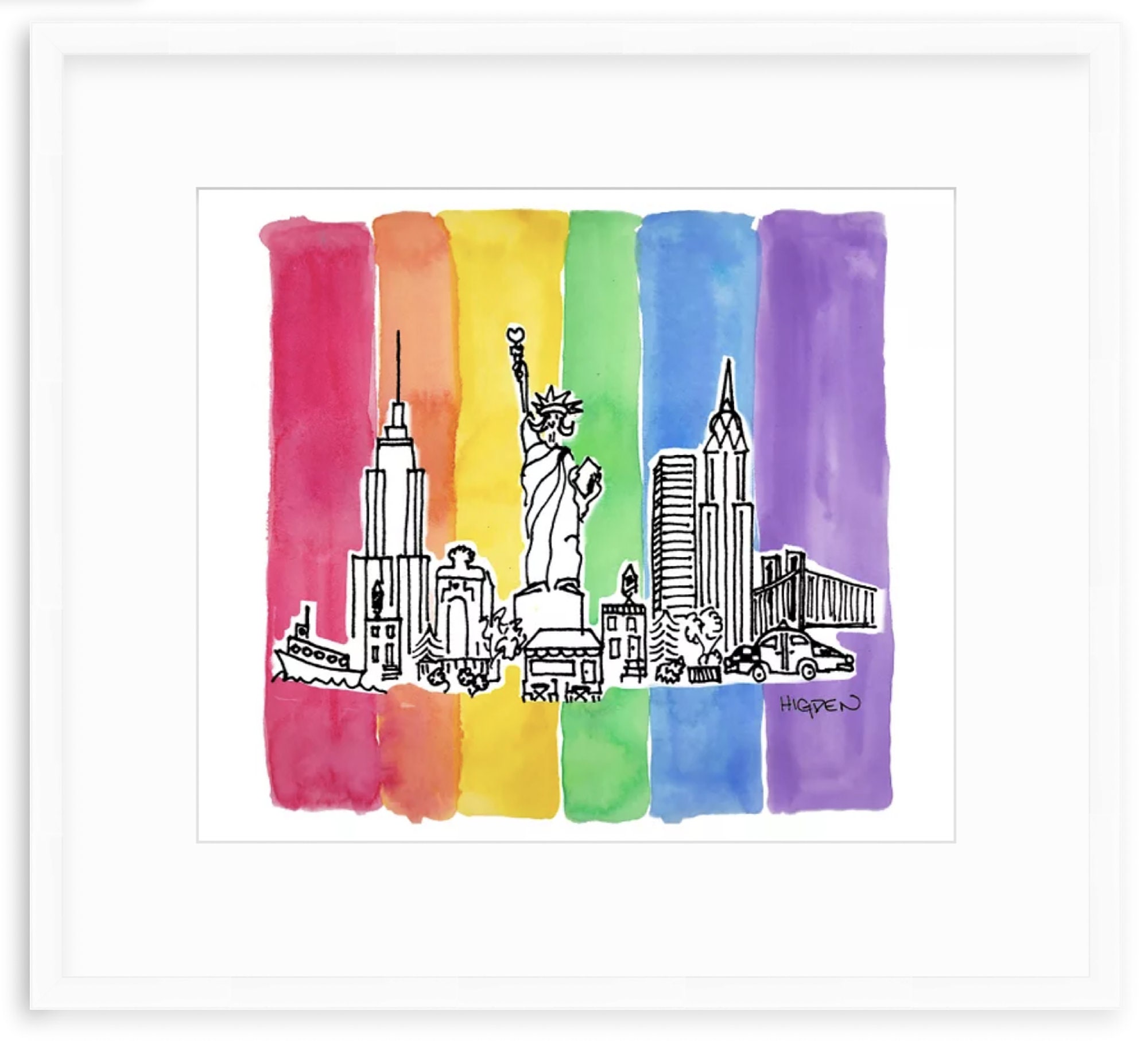 PRIDE Rainbow & Statue of Liberty NYC - Etsy