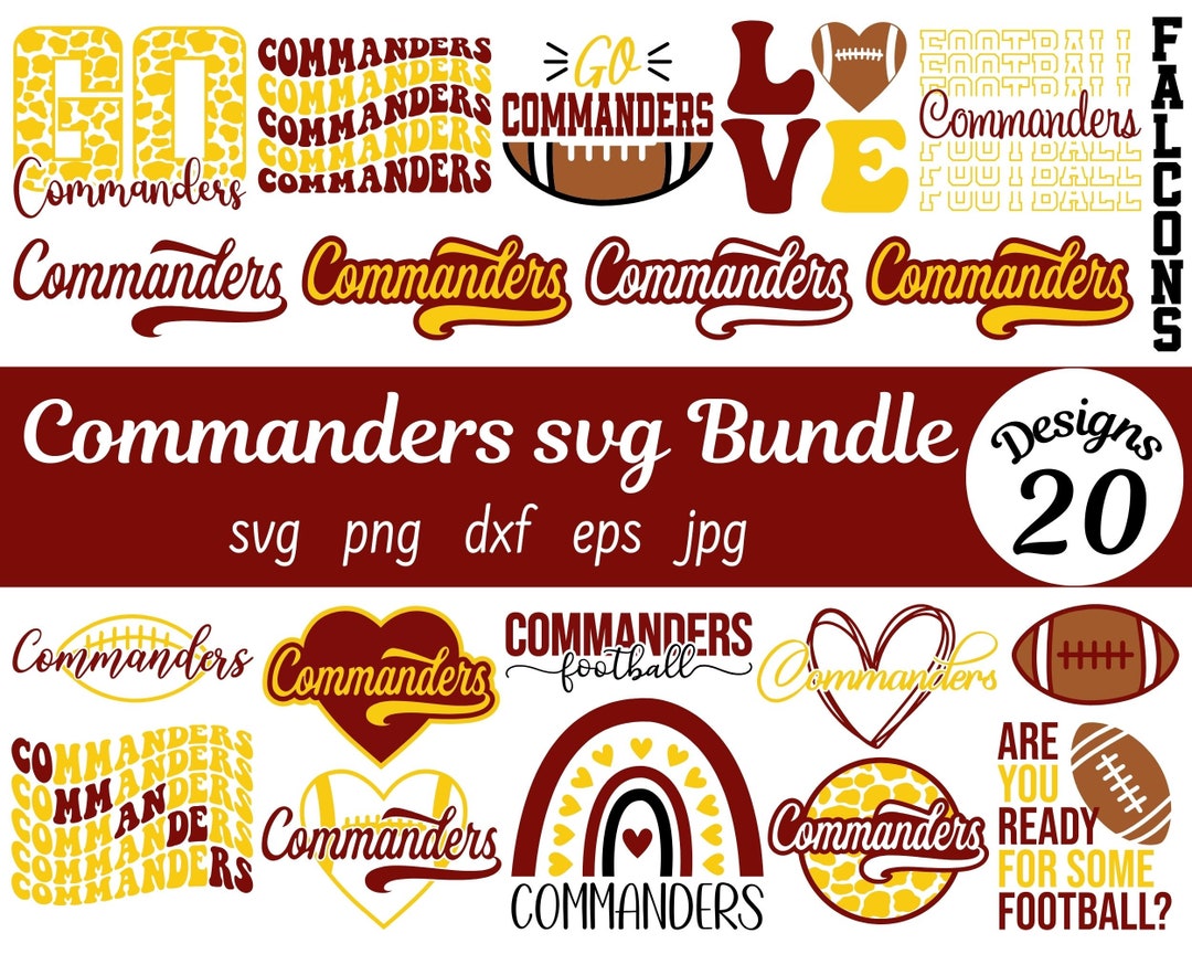 Commanders Svg Bundle, Commanders Png Bundle, Commanders Shirt Svg ...