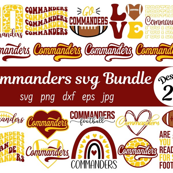 Washington Commanders Svg - Etsy