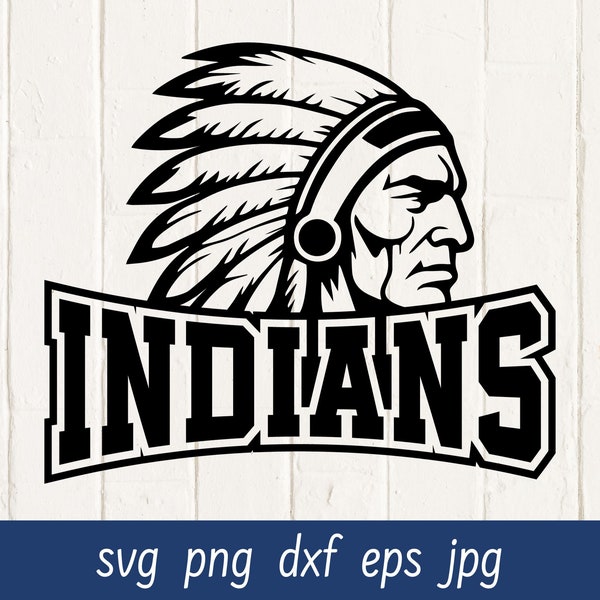 Indians Svg - Etsy