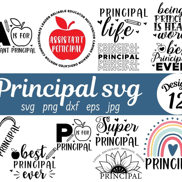 Principal Svg Files - Etsy