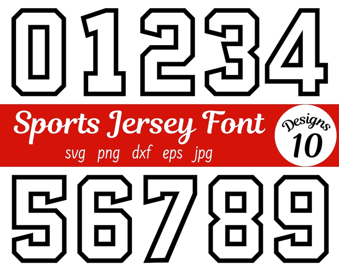 Sports Jersey Fonts Svg Bundle, Sports Jersey Fonts Png Bundle, Sports ...