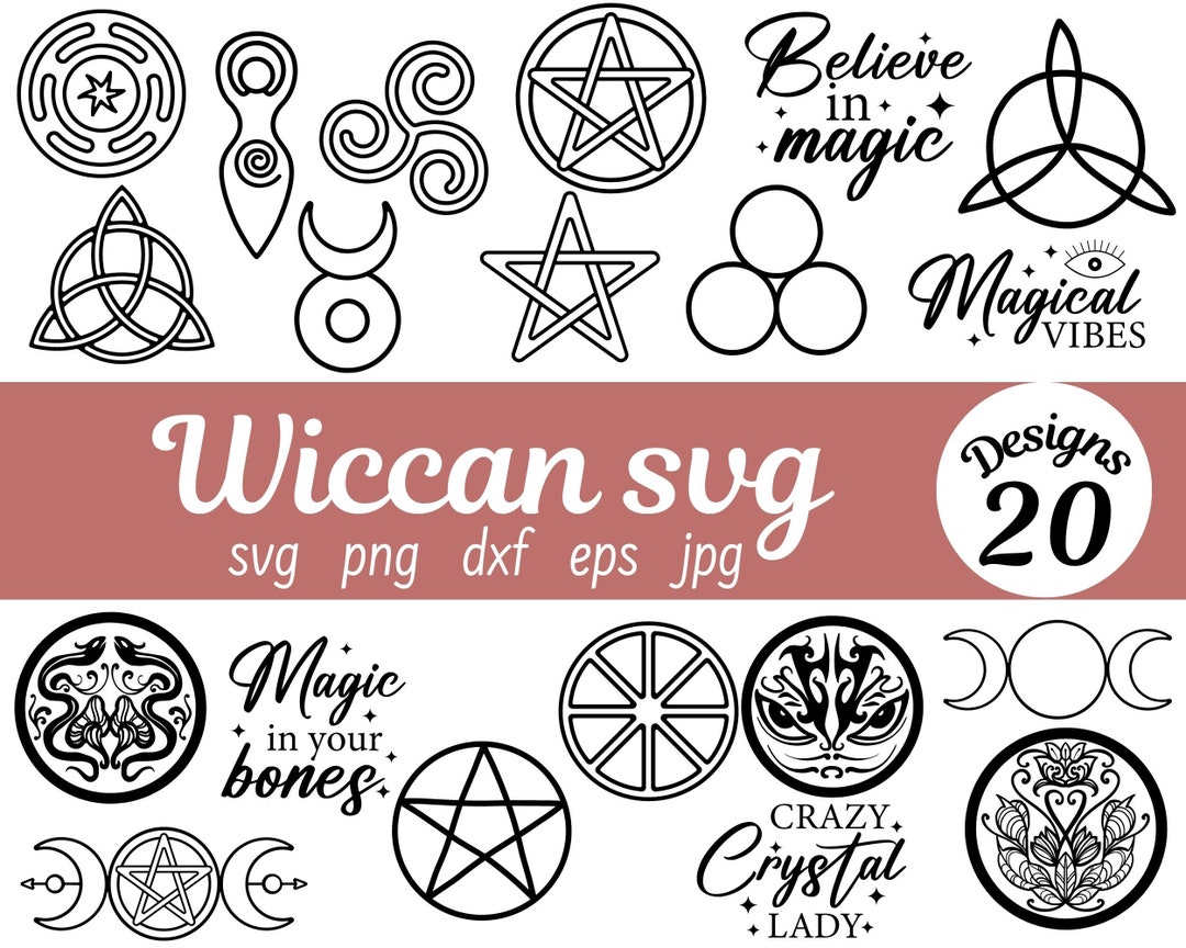 Wiccan Svg, Triple Moon Svg, Pagan Svg, Evil Eye Svg, Witchy Svg, Moon ...