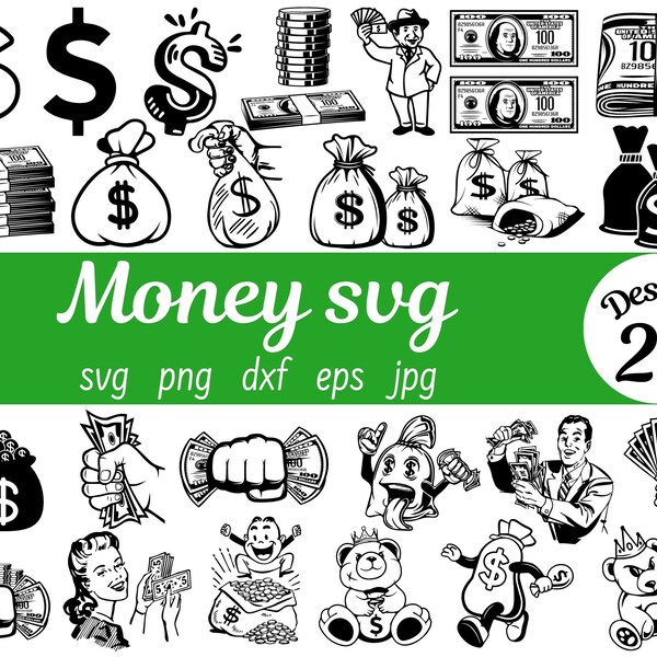 Money Bag Svg - Etsy