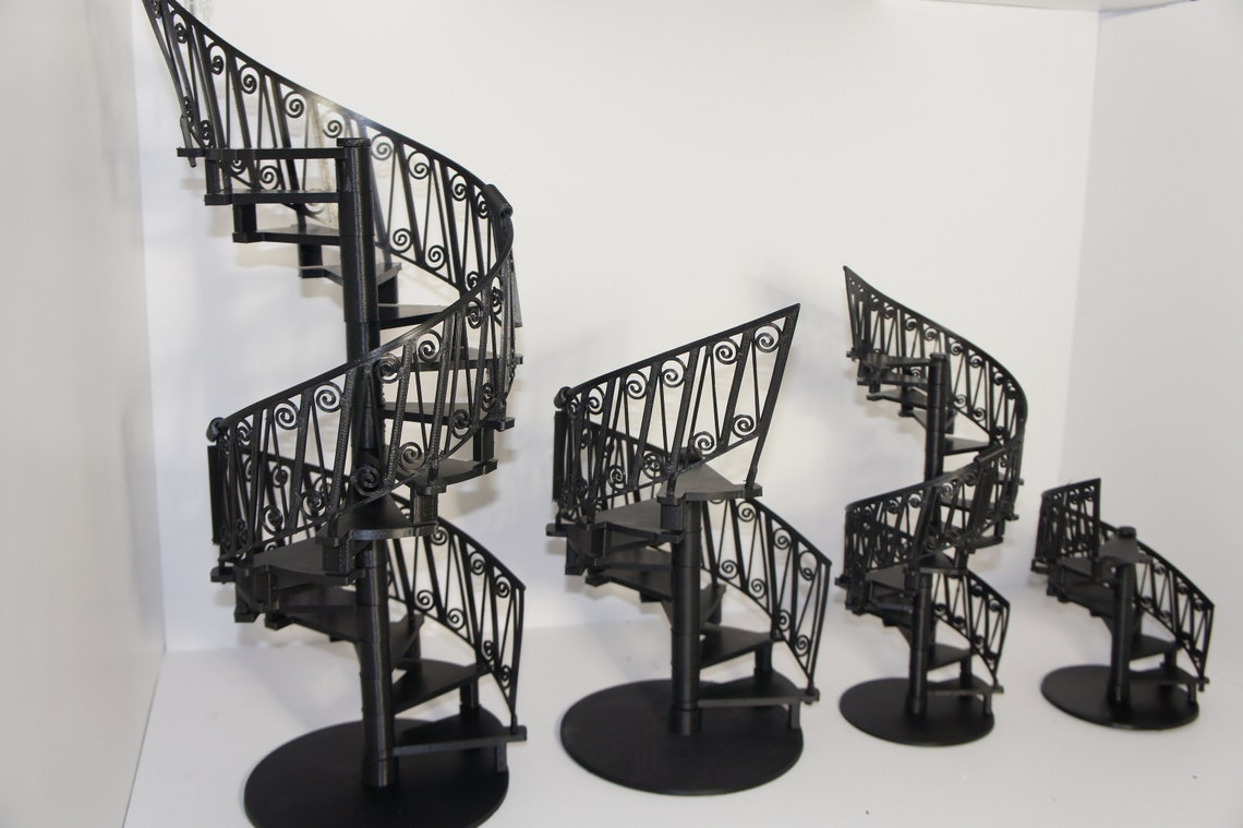 SPIRAL STAIRS 1:4 Scale for Dollhouses 16 Steps - Etsy