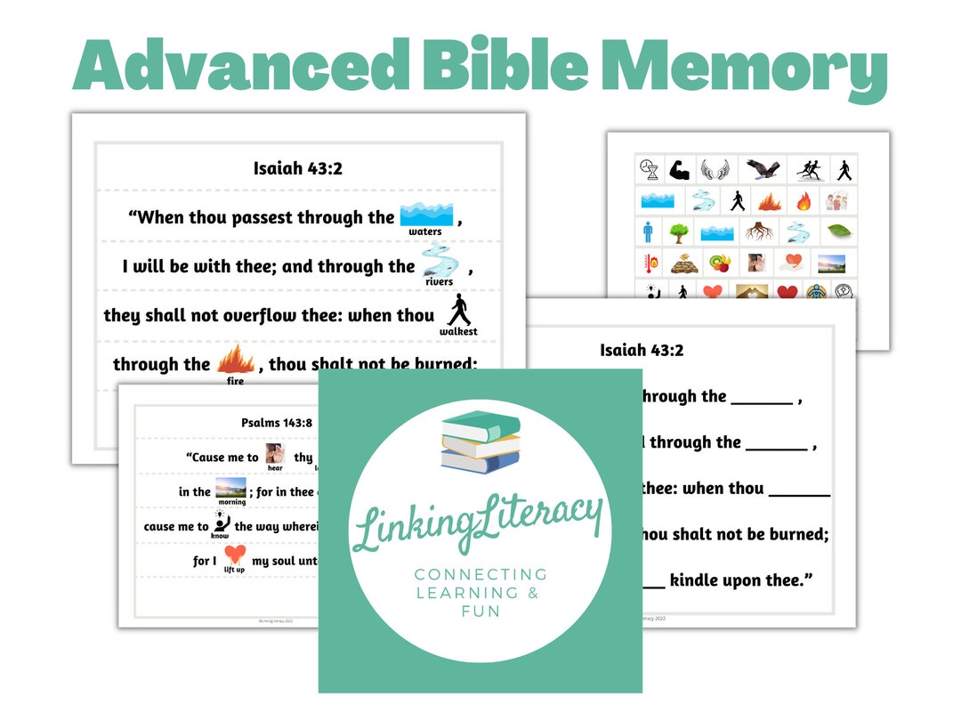 6 Bible Memorization Games for Six KJV Verses to Use in Sunday School ...