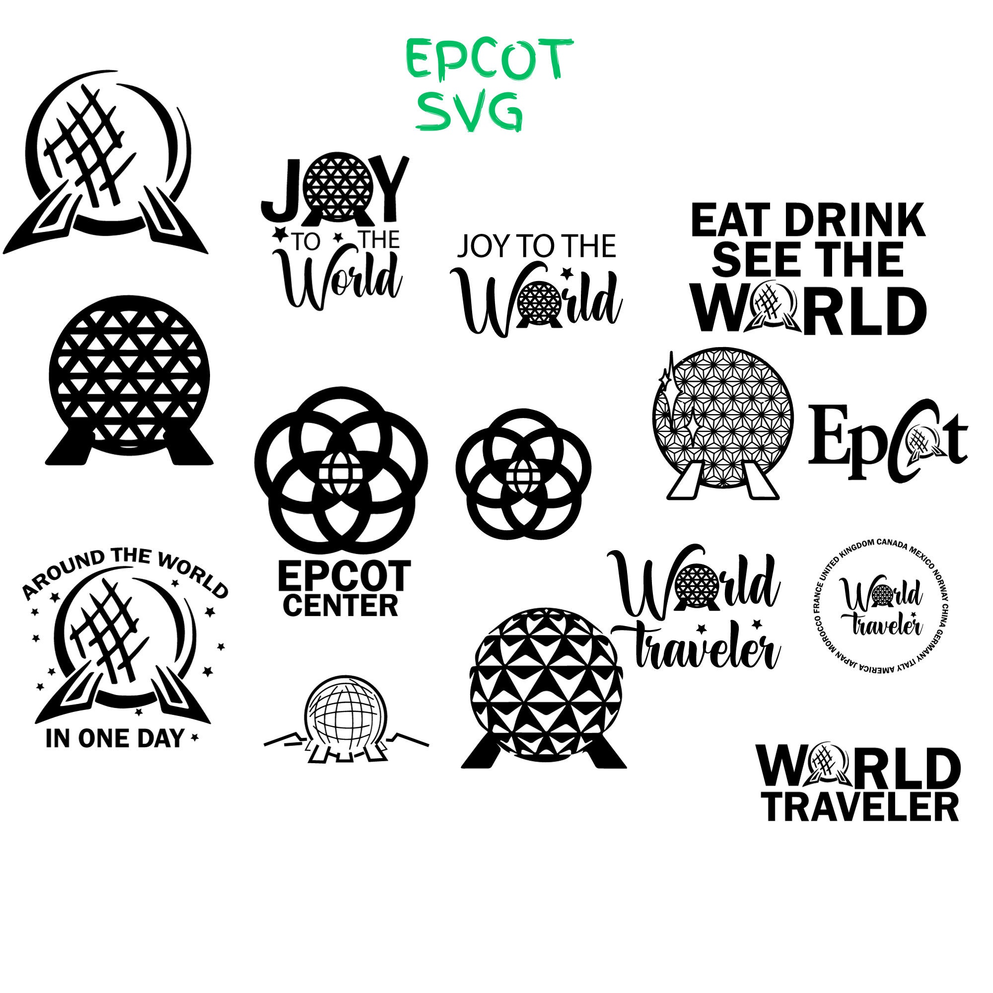 Epcot Svg,world Traveler Svg,family Vacation Svg,epcot Shirt,snacking ...