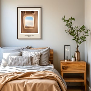 Flight Airplane Window Art Print Aviation Wall Art Aviation Room Decor ...