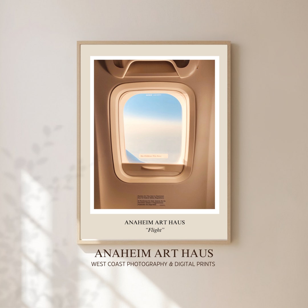 Flight Airplane Window Art Print Aviation Wall Art Aviation Room Decor ...