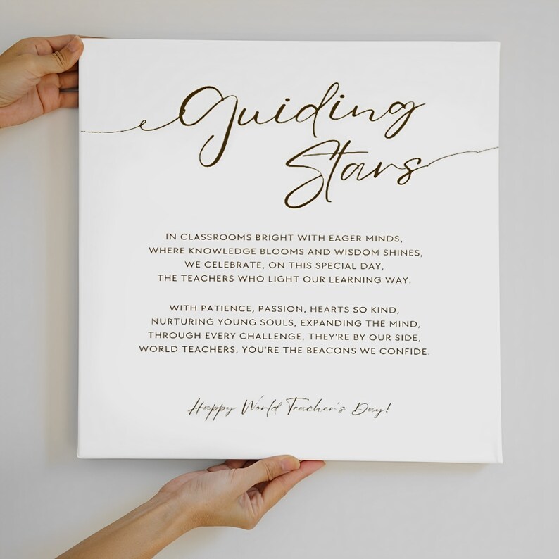 Teacher Appreciation Poem PDF Download, Printable Wall Art Instant ...