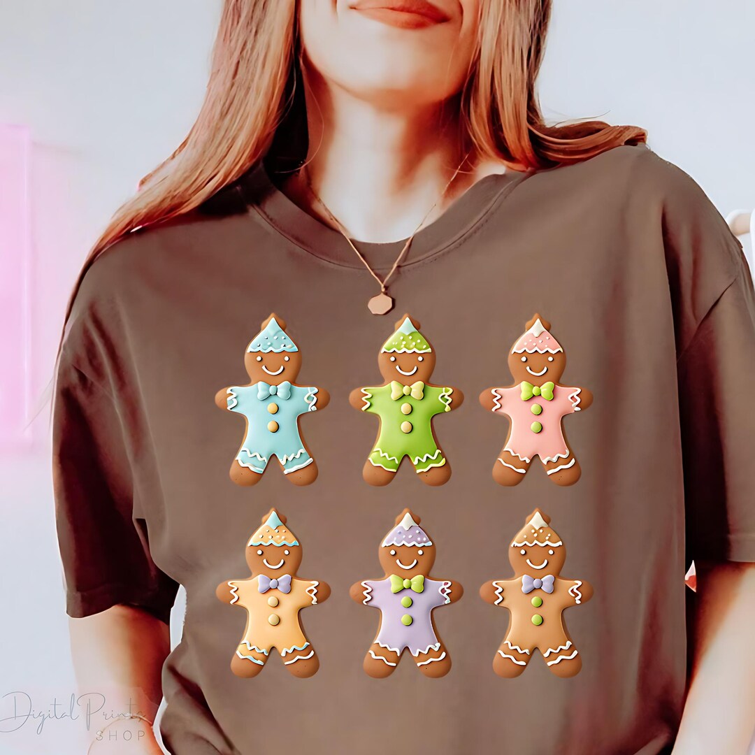 Retro Checkered Gingerbread Man PNG, Trendy Distressed Christmas PNG ...