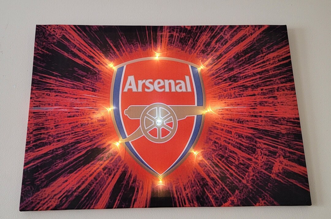 Arsenal Soccer Team Logo - Lightened Canvas Wall Arts - 16*24 Inch - Etsy