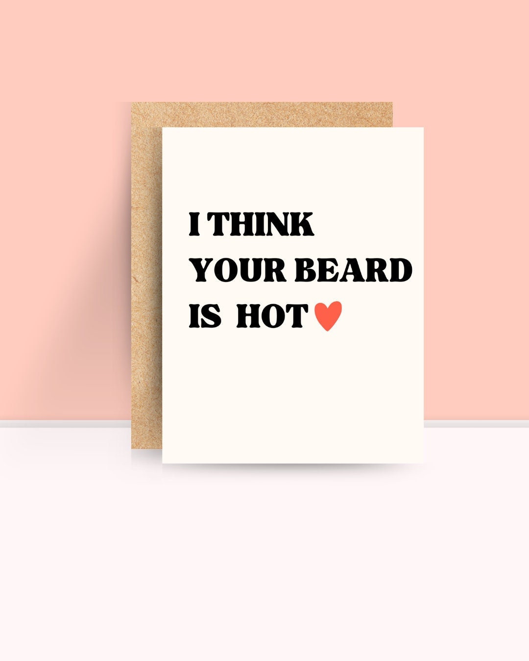 Your BEARD is Hot Card, Groovy Valentine, Funny Valentine Card for Him ...