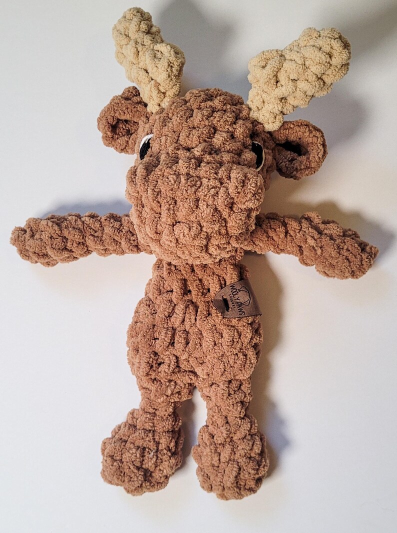 Moose Crochet Pattern- Woodland Lovey Amigurumi- Unique Snuggler ...