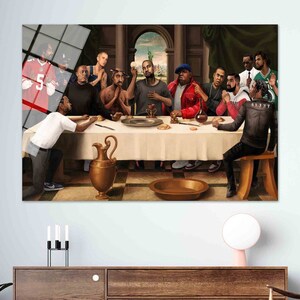 Rappers Last Supper Wall Art, Rapper Last Supper Print, Rap Music ...