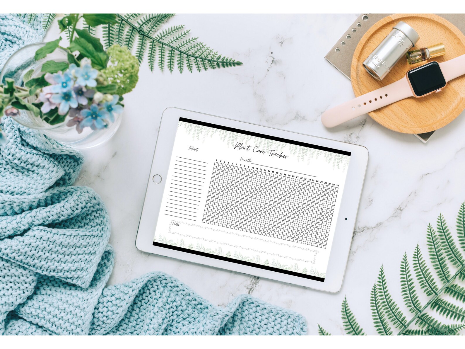 Plant Care Tracker Digital Plant Tracker Printable Plant - Etsy