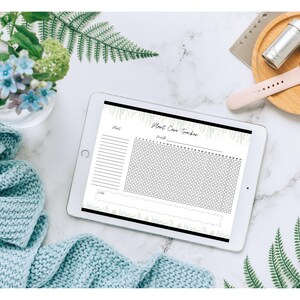 Plant Care Tracker Digital Plant Tracker Printable Plant - Etsy