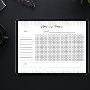 Plant Care Tracker | Digital Plant Tracker | Printable Plant Tracker - Etsy