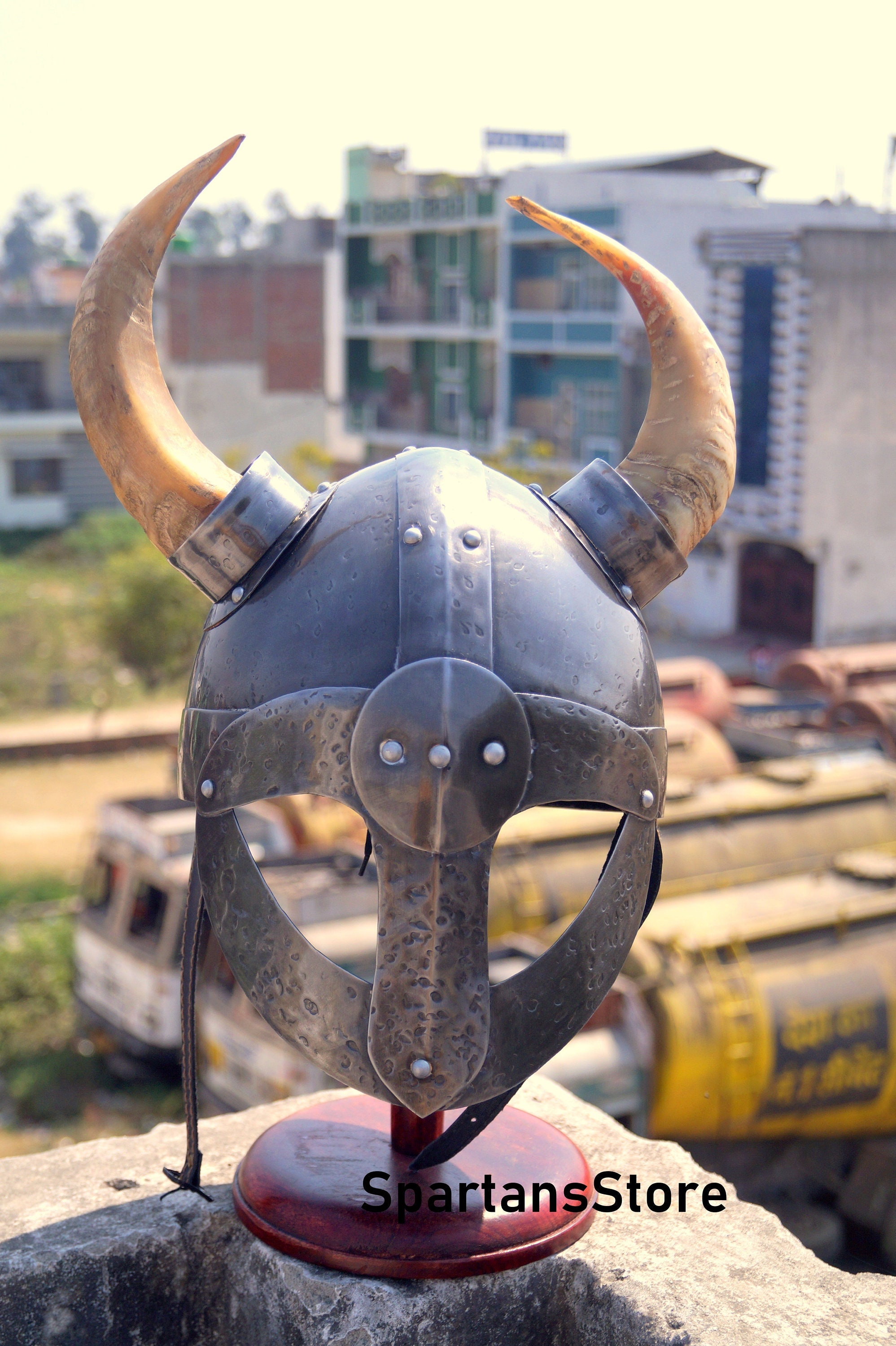 Authentic Viking Helmet With Horns