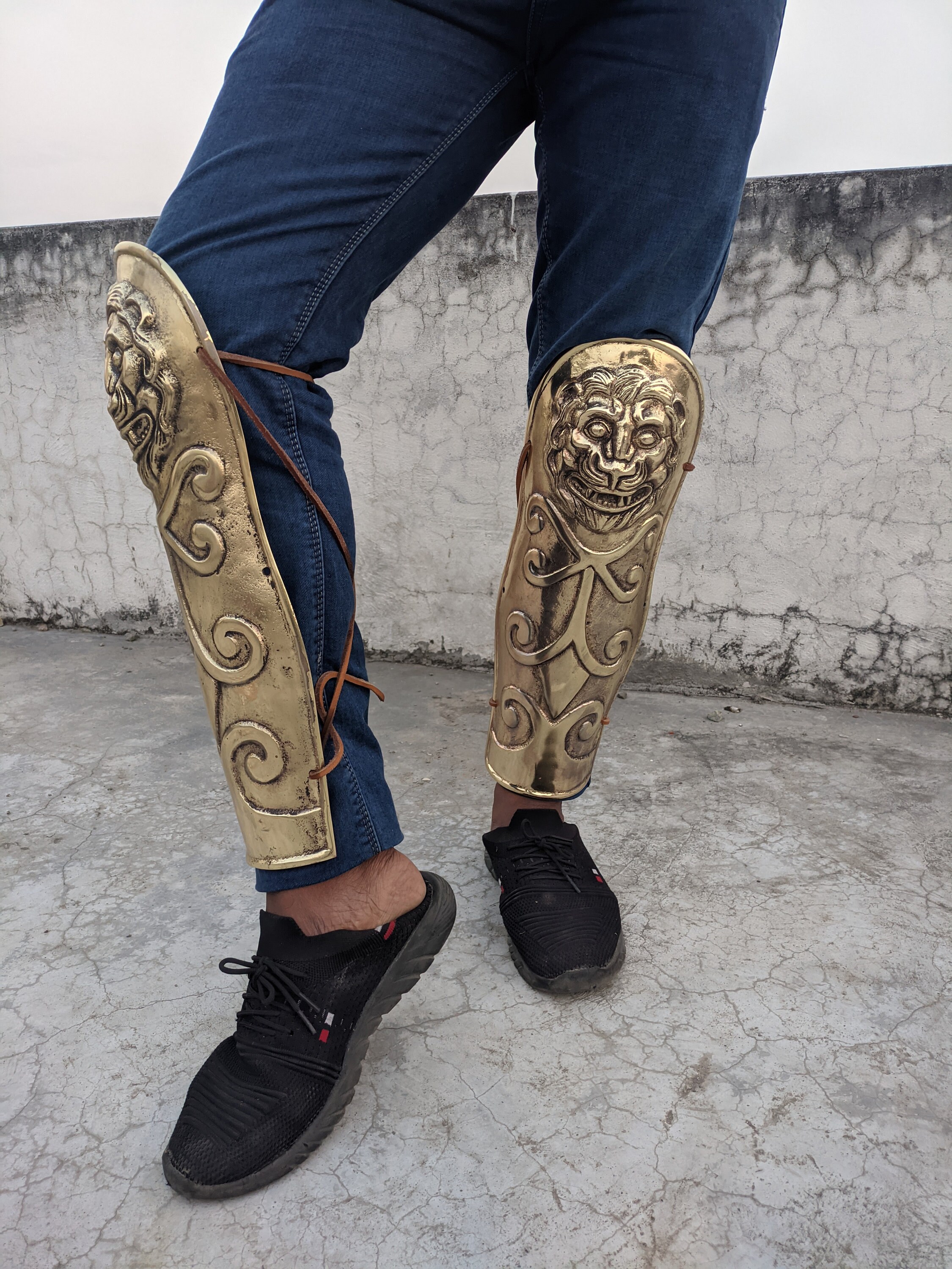14GA Aluminum Medieval Greek Roman Centurion Leg Greaves/leg - Etsy UK