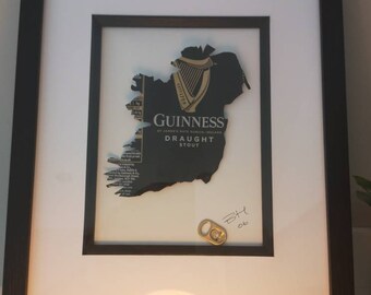Guinness Ireland Map Picture. Unique Wall Art. Irish Gift. - Etsy