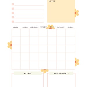 Digital Monthly Planner 12 Months Package, Downloadable Planner ...
