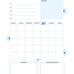 Digital Monthly Planner 12 Months Package, Downloadable Planner ...