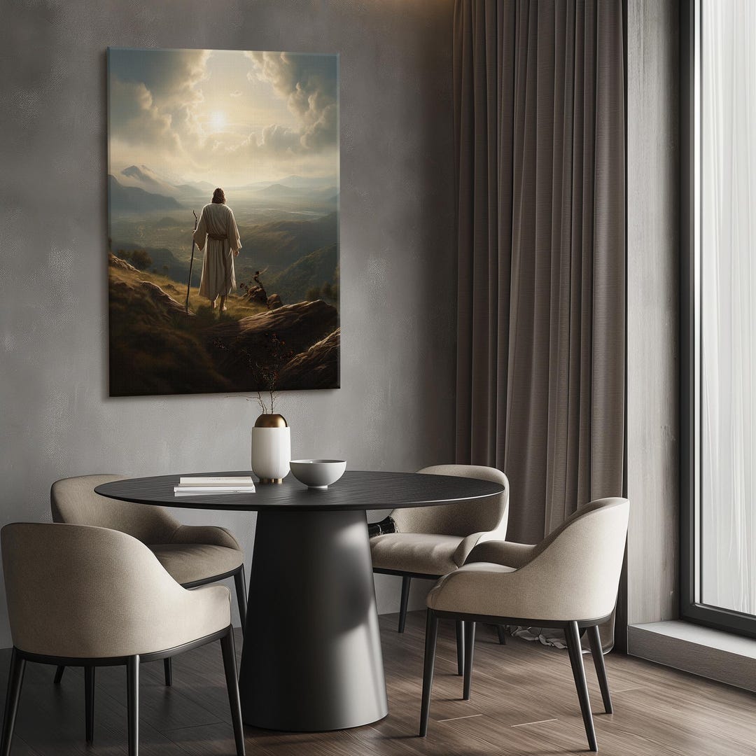 Religious Wall Art Print, Inspirational Bible Verse Picture, Christian ...