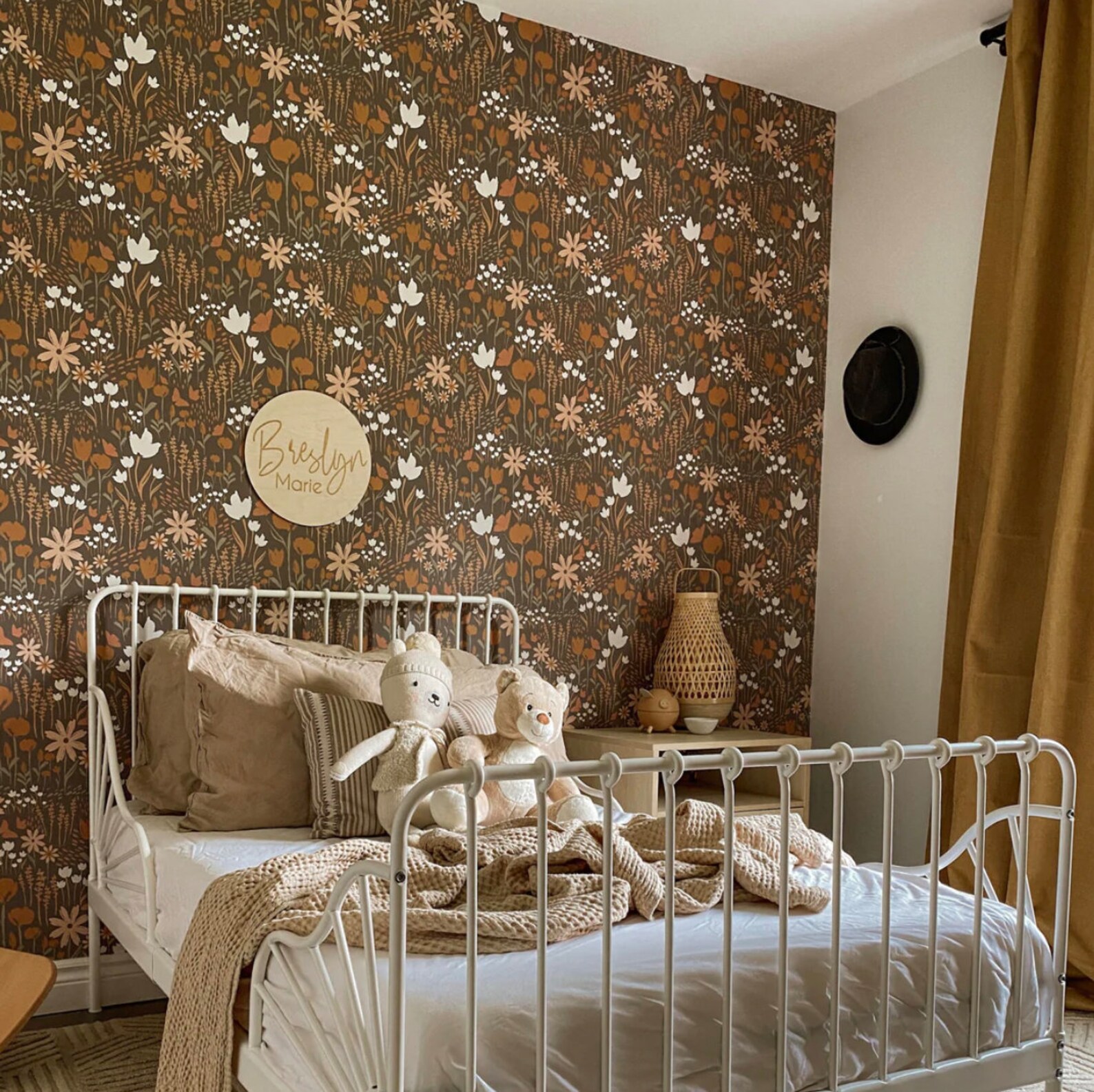 Eloise & Blakely Floral Boho Wallpaper, Peel and Stick, Removable ...