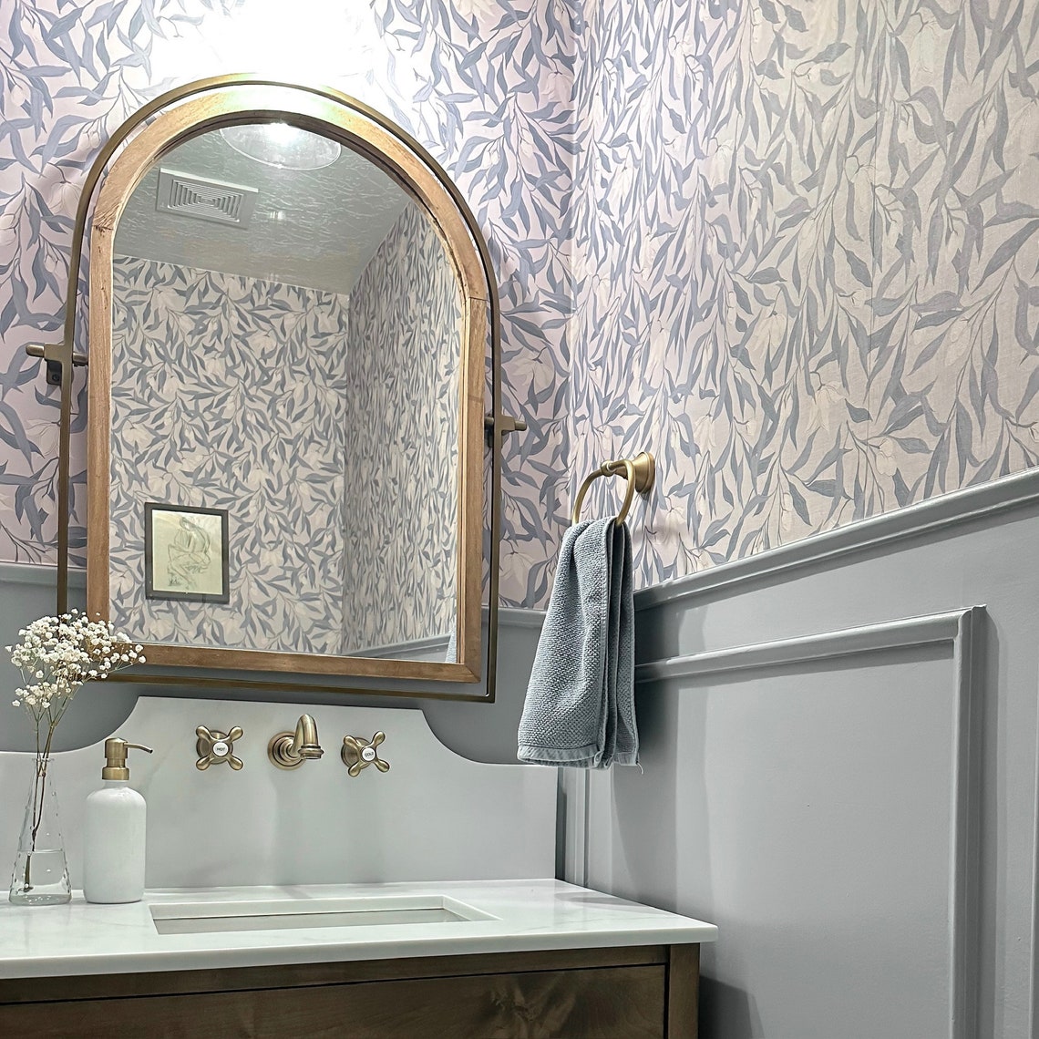 Windsor Wallpaper, Leaf, Peel and Stick, Removable Wallpaper, Gender ...