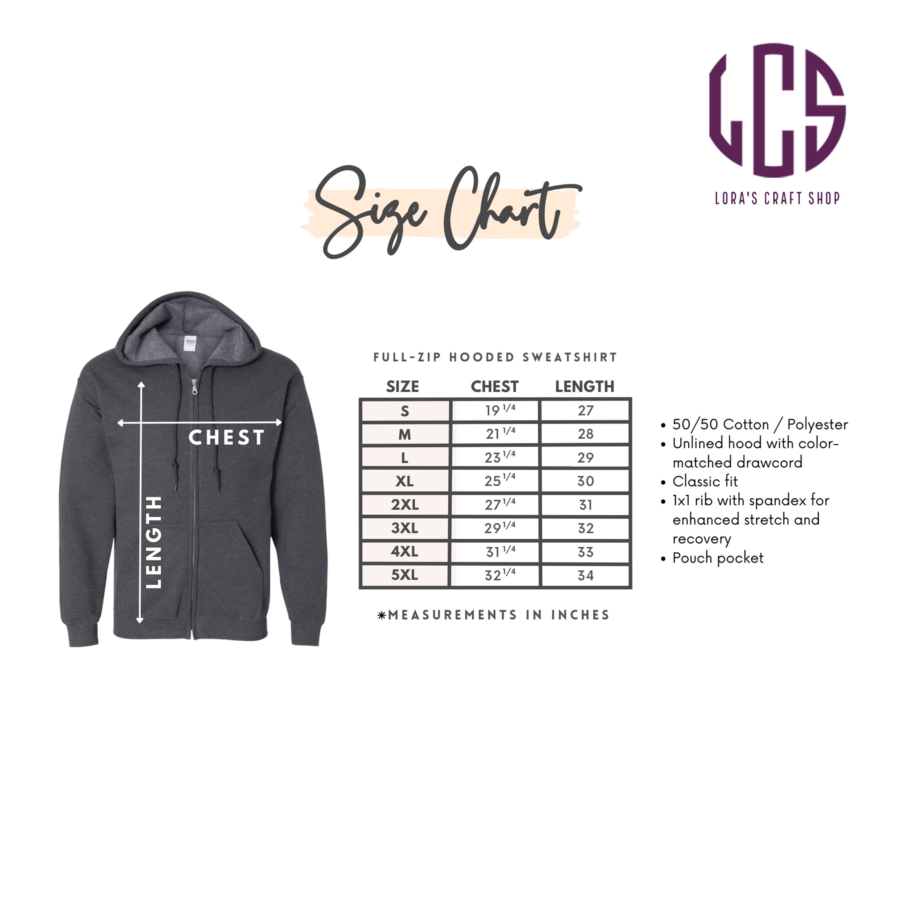 Custom Monogram Full-zip Hoodie, Embroidered Full-zip Hoodie ...