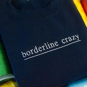 Custom Embroidered Sweatshirt, Custom Text Sweater, Personalized ...