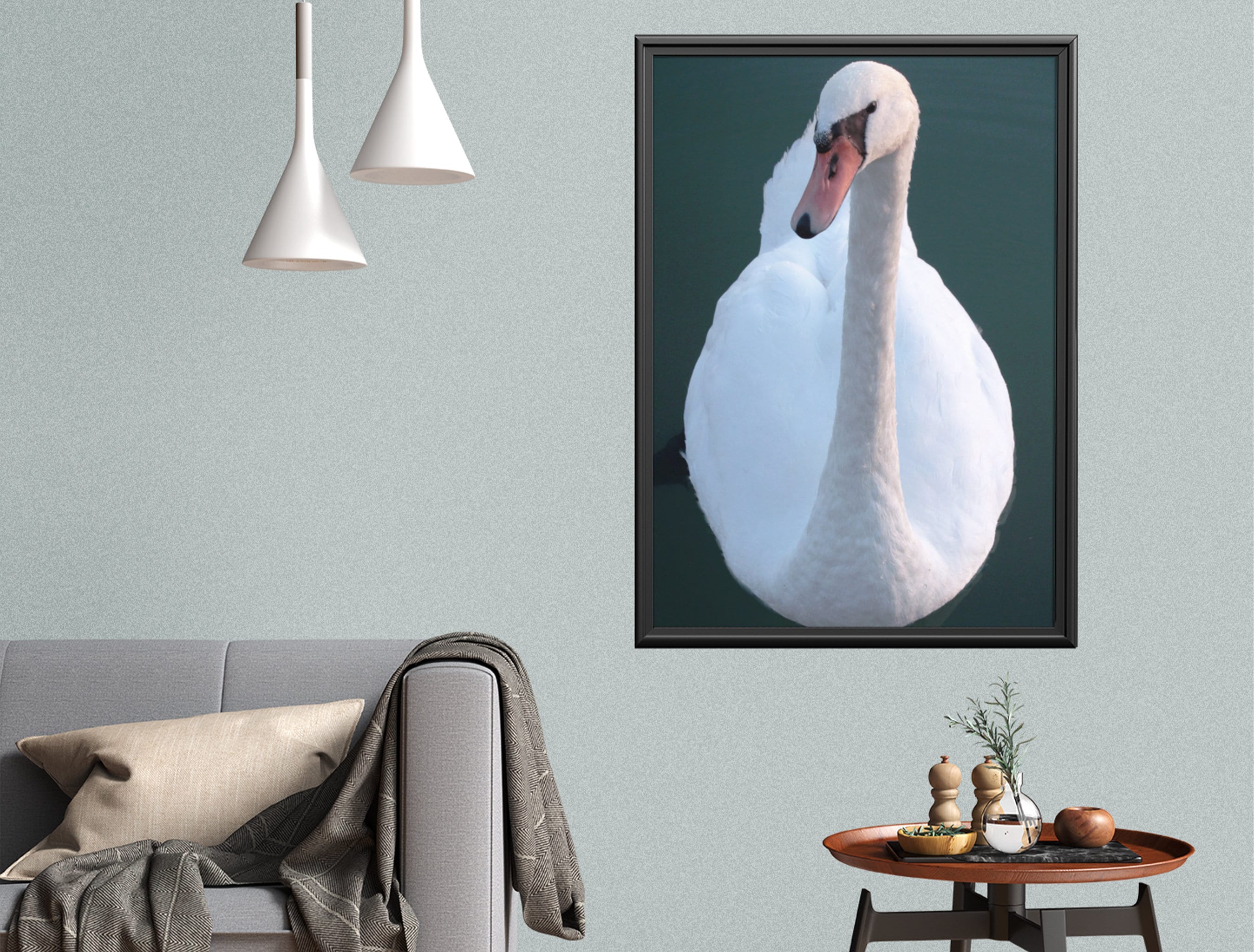 SWAN Printable Poster Wall Decor Art UNFRAMED Baby Woodland - Etsy