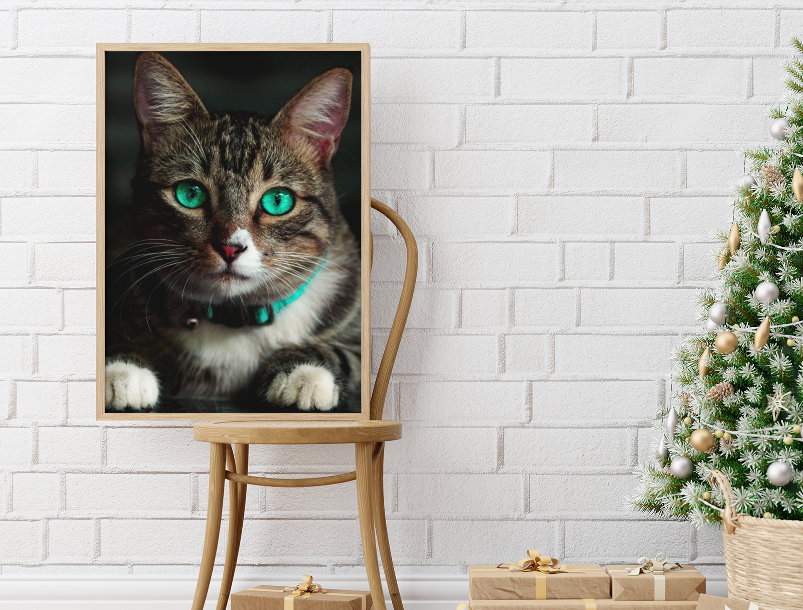 CAT Printable Poster Wall Decor Art, UNFRAMED Baby Woodland Forest ...