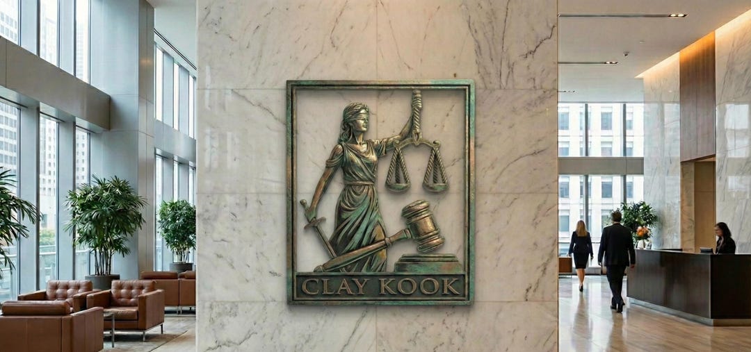 Personalized Lawyer Gift Sign | Custom Lady Justice Metal Wall Art ...