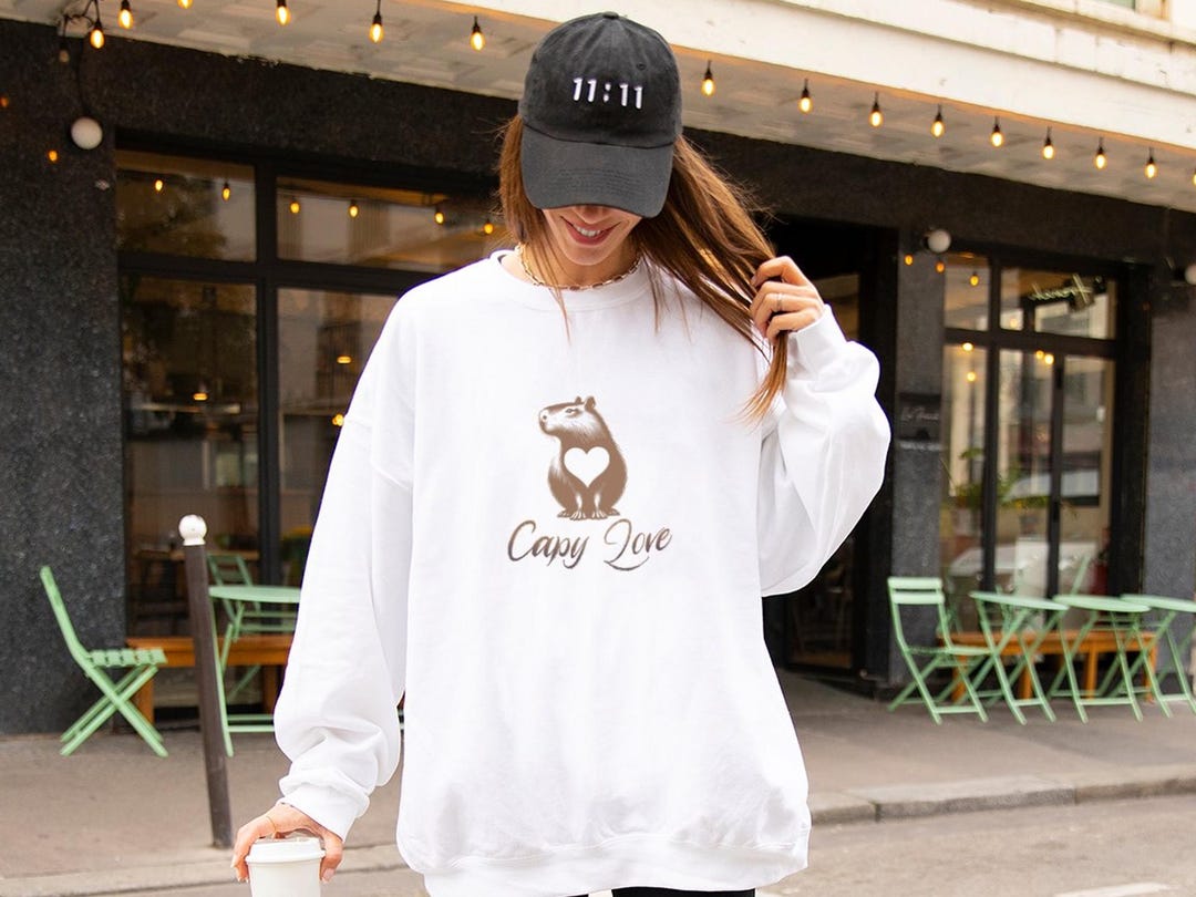 Funny Capybara Lover Sweater Gift for Animal Mom Dad Birthday Present ...