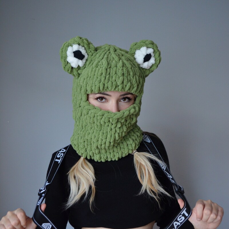 Frog Mask - Etsy